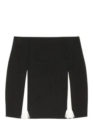 Givenchy Slit Detailed Mini Skirt - Black