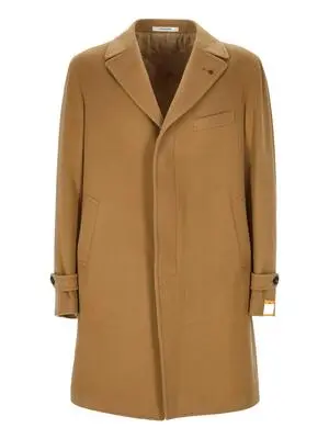 Tagliatore Long-sleeved Coat - Brown
