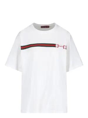 Gucci Gucci Logo Printed Crewneck T-Shirt No