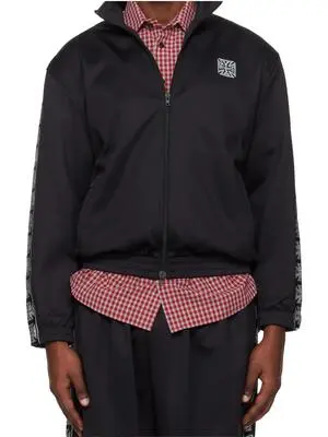 Vetements Long Sleeve Zip Jacket With Logo Detailing - Black