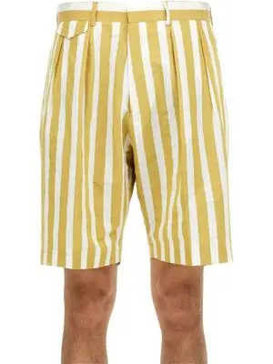 Paul Smith Striped Tailored Shorts - Yellow