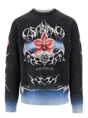 Casablanca Graphic Knitwear - Black