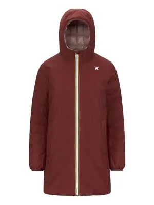 K-WAY Sophie Hooded Reversible Parka - Red