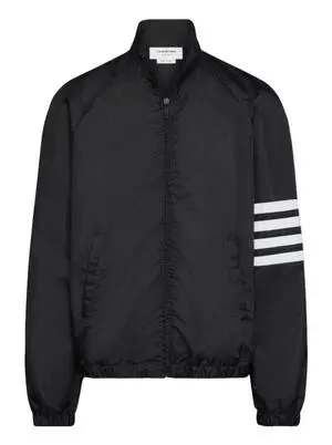 Thom Browne Thom Browne 4-Bar Stripe Zipped Jacket Black