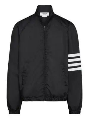 Thom Browne 4-bar Stripe Zipped Jacket - Black