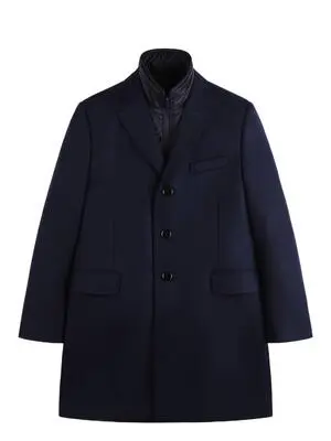 FAY Double Coat With Removable Gilet - Black