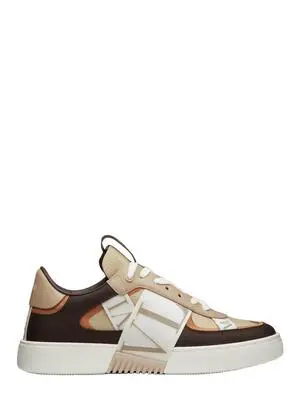 Valentino Garavani Vl7n Round Toe Lace-up Sneakers - White