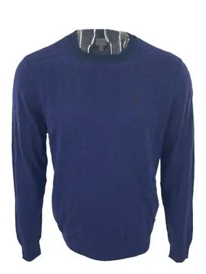 Emporio Armani Textured Pullover Sweater - Blue