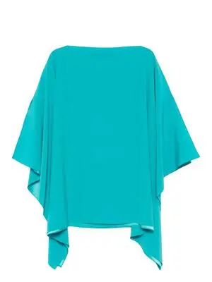GIANLUCA CAPANNOLO Boat-neck Draped Top - Blue