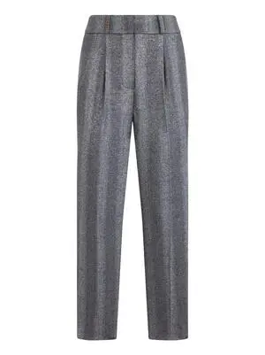 Peserico High-waist Tailored Pants - Gray