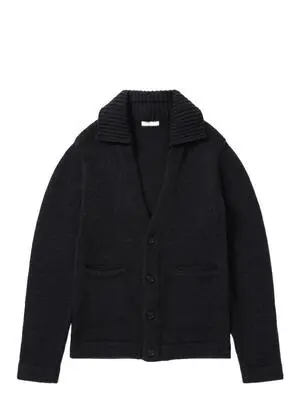 1989 STUDIO Ribbed Pocket Cardigan Sweater - Blue