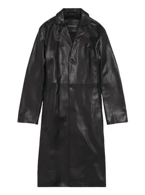 Balenciaga Collared Button-up Jacket - Black