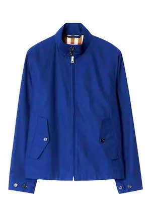 Burberry Plaid Lined Zip-up Jacket - Blue