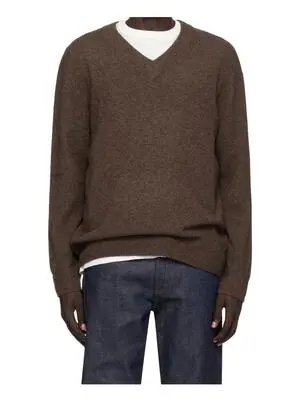 A.p.c. A.P.C. Dany V-Neck Sweater Maroon