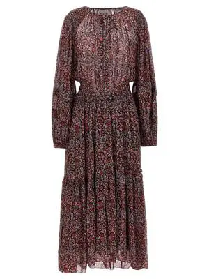 Isabel Marant Étoile Floral Printed Midi Dress - Multicolor