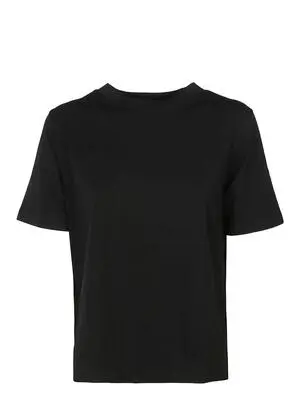 ARAGONA Cotton Crew-neck T-shirt - Black