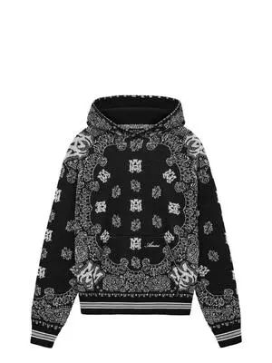 Amiri Bandana Print Hoodie - Black