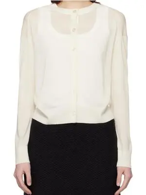 Loulou De Saison Long-sleeved Cardigan - White