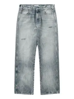 1989 STUDIO Distressed Wide-leg Jeans - Blue