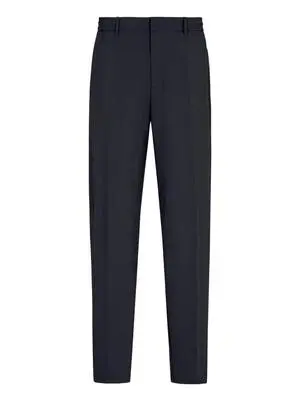 EMPORIO ARMANI Emporio Armani Seersucker Cotton Blend Trousers