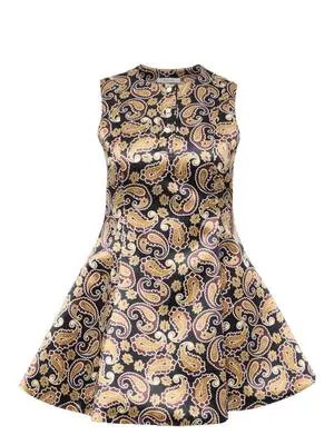 J.W.ANDERSON Jw Anderson Paisley' Print Circle-skirt Dress - Multicolor
