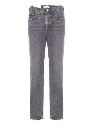 AGOLDE Agolde Valen Mid-Rise Slim Cut Jeans Gray