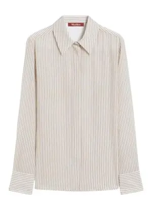 Max Mara Max Mara Studio Flirt Striped Shirt Camel