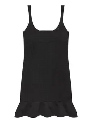 Givenchy Monogram Jacquard Dress With Twisted Straps - Black