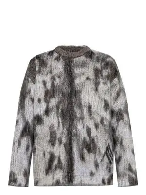Attico Mohair Finish Sweater - Grey