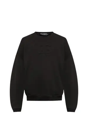 Dolce & Gabbana Embossed Logo Crewneck Sweatshirt - Black