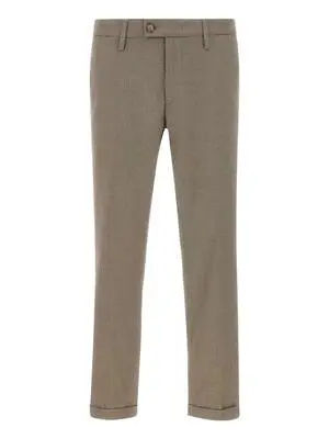 RE-HASH Micro-pattern Tailored Trousers - Gray