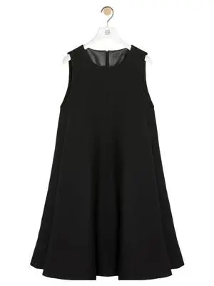 Loewe Silk And Wool Mini Dress - Black