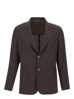 BARBA NAPOLI Easy Slim Fit Two-button Blazer - Black