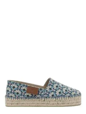 Etro Logo Patch Slip-on Espadrilles - Blue