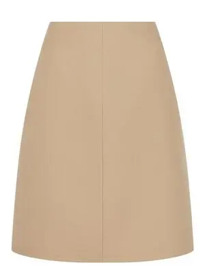 Dior Wool Straight Skirt - Beige