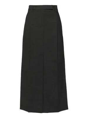 Brunello Cucinelli Pleated Long Skirt - Grey
