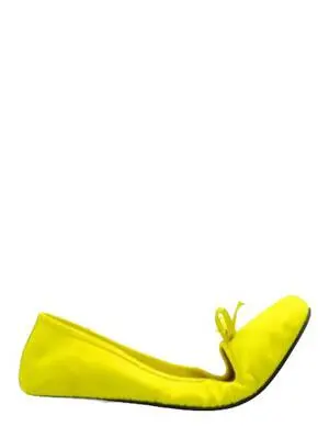 Balenciaga Bow Detailed Ballerina Flats - Yellow
