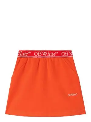 Off-White Logo Waistband Skirt - Orange