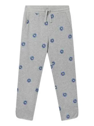 Stella McCartney Floral Embroidered Sweatpants - Gray