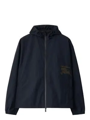 BURBERRY Burberry Logo Detailed Hooded Zip-Up Jacket