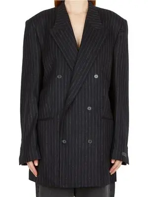 EYTYS Eytys Pinstripe Double-Breasted Blazer
