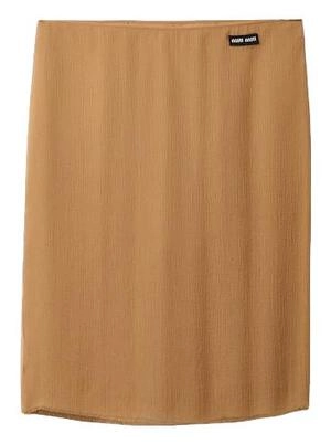 Miu Miu Miu Miu Slit Midi Skirt Biscuit