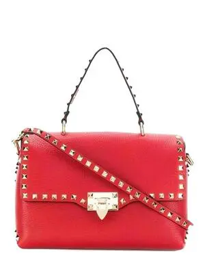 Valentino Garavani Rivet Detail Handbag - Red