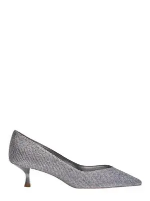 STUART WEITZMAN Eva Glitter Pumps - Gray