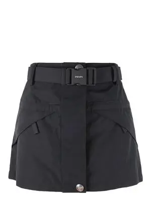 PRADA Prada High-Waist Buckled Mini Skirt