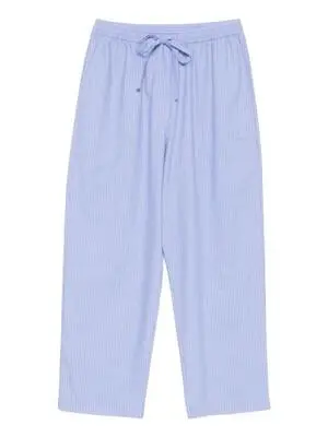 THE ROW Striped Drawstring Pants - Blue