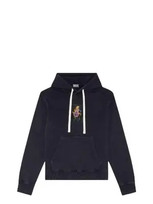 DIESEL® Graphic Print Hoodie - Black