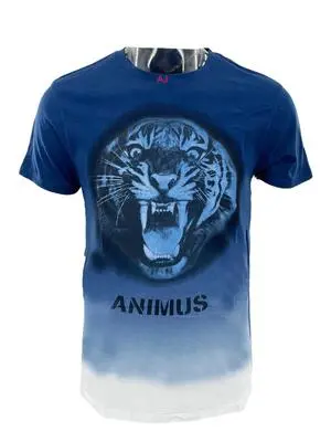 Emporio Armani Item O-neck Short-sleeved T-shirt - Blue