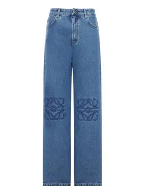 Loewe Anagram Baggy Jeans - Denim Blue