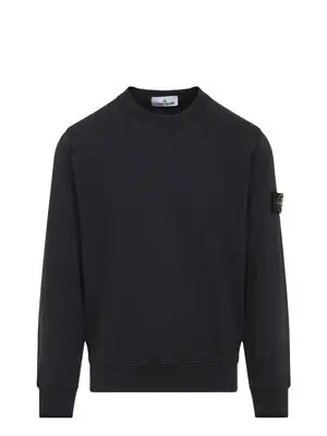 Stone Island Logo-patch Sweatshirt - Charcoal-grey